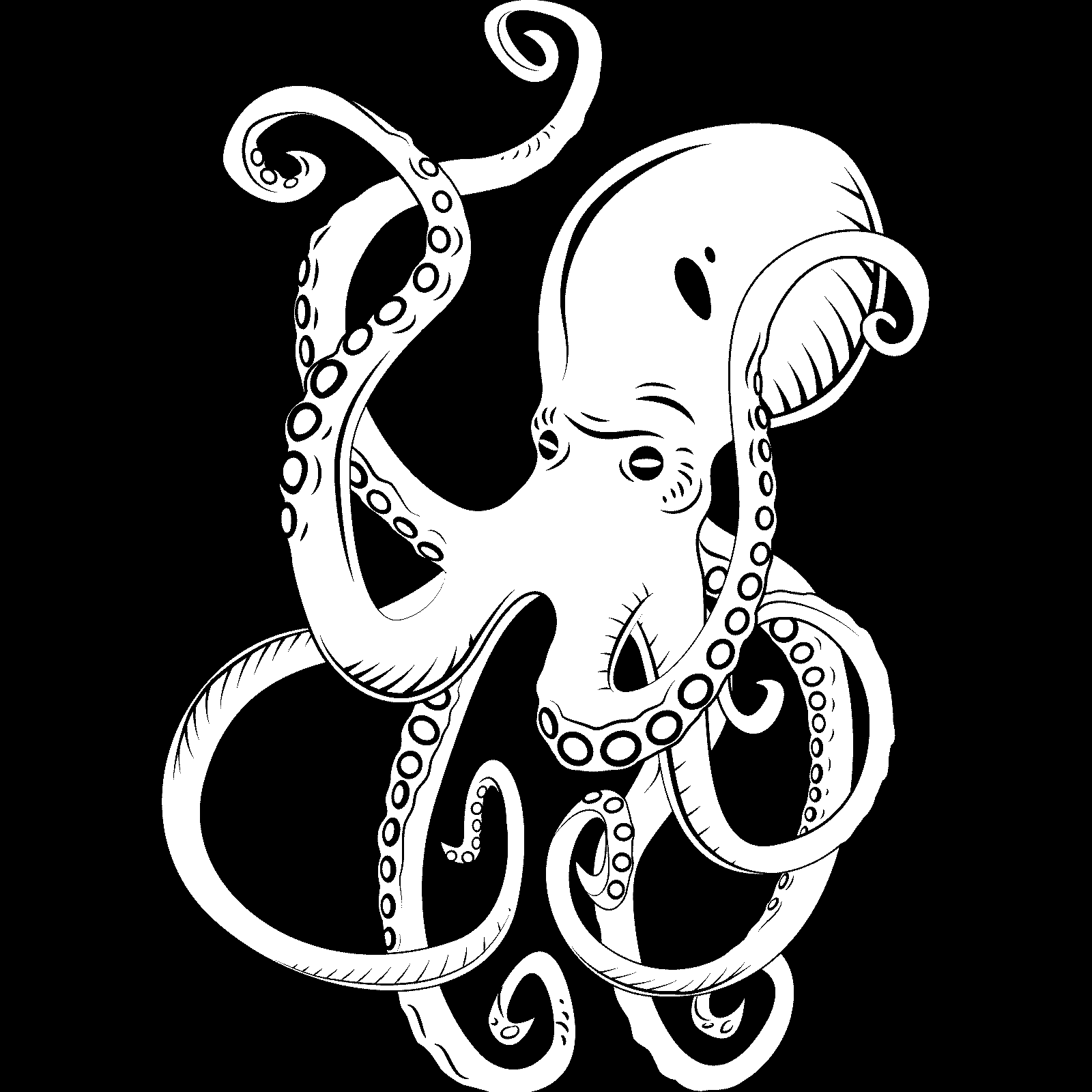 Octopus Moving Tentacles Wall Sticker Decal Animal Sea Transfer ...